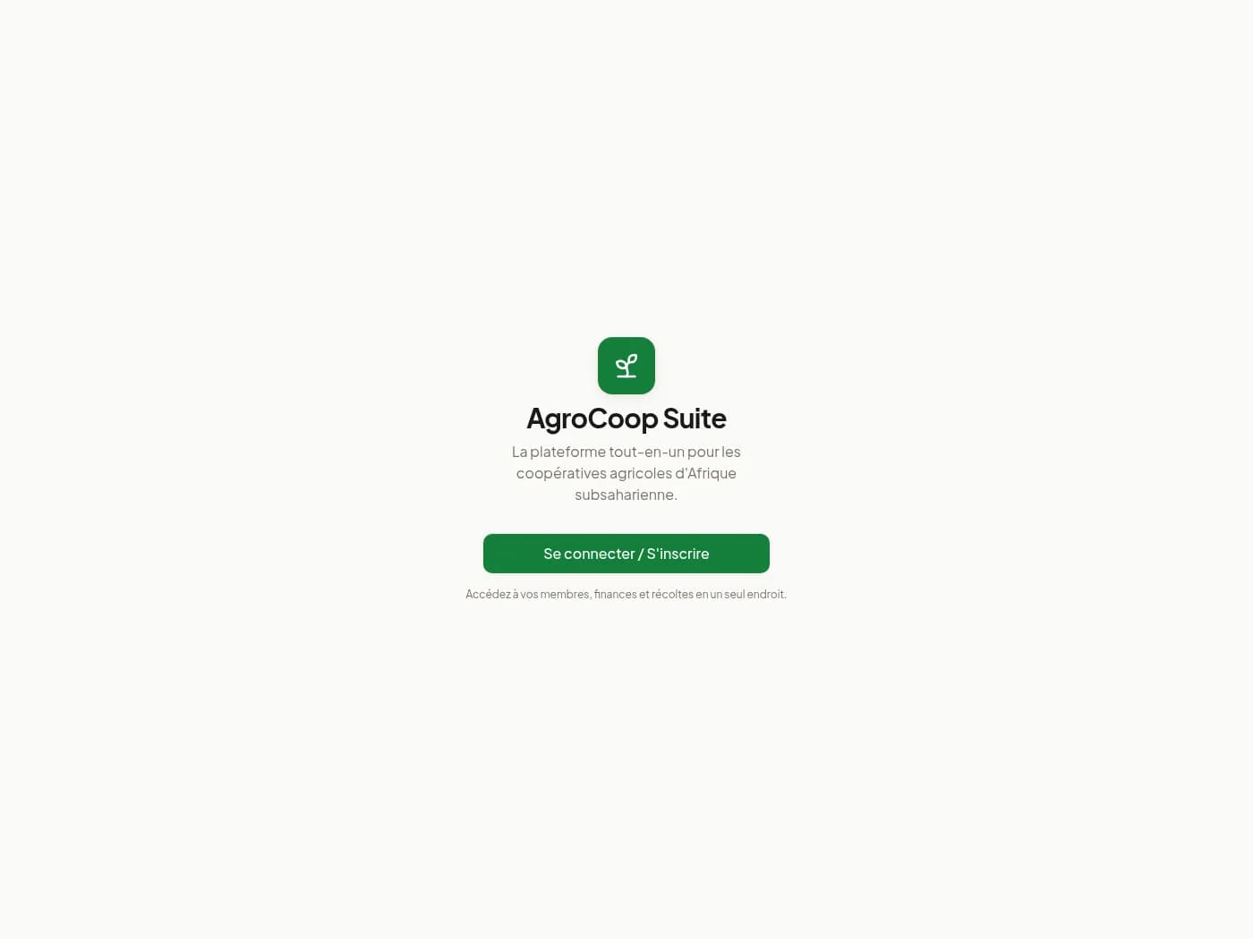 AgroCoop Suite