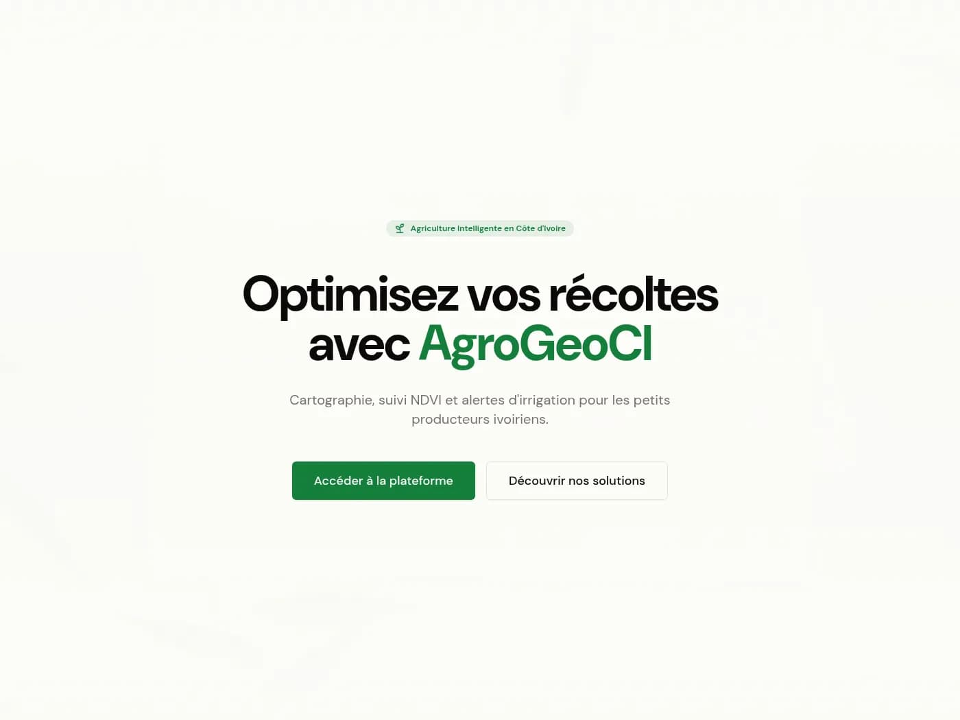 AgroGeoCI Smart Farming