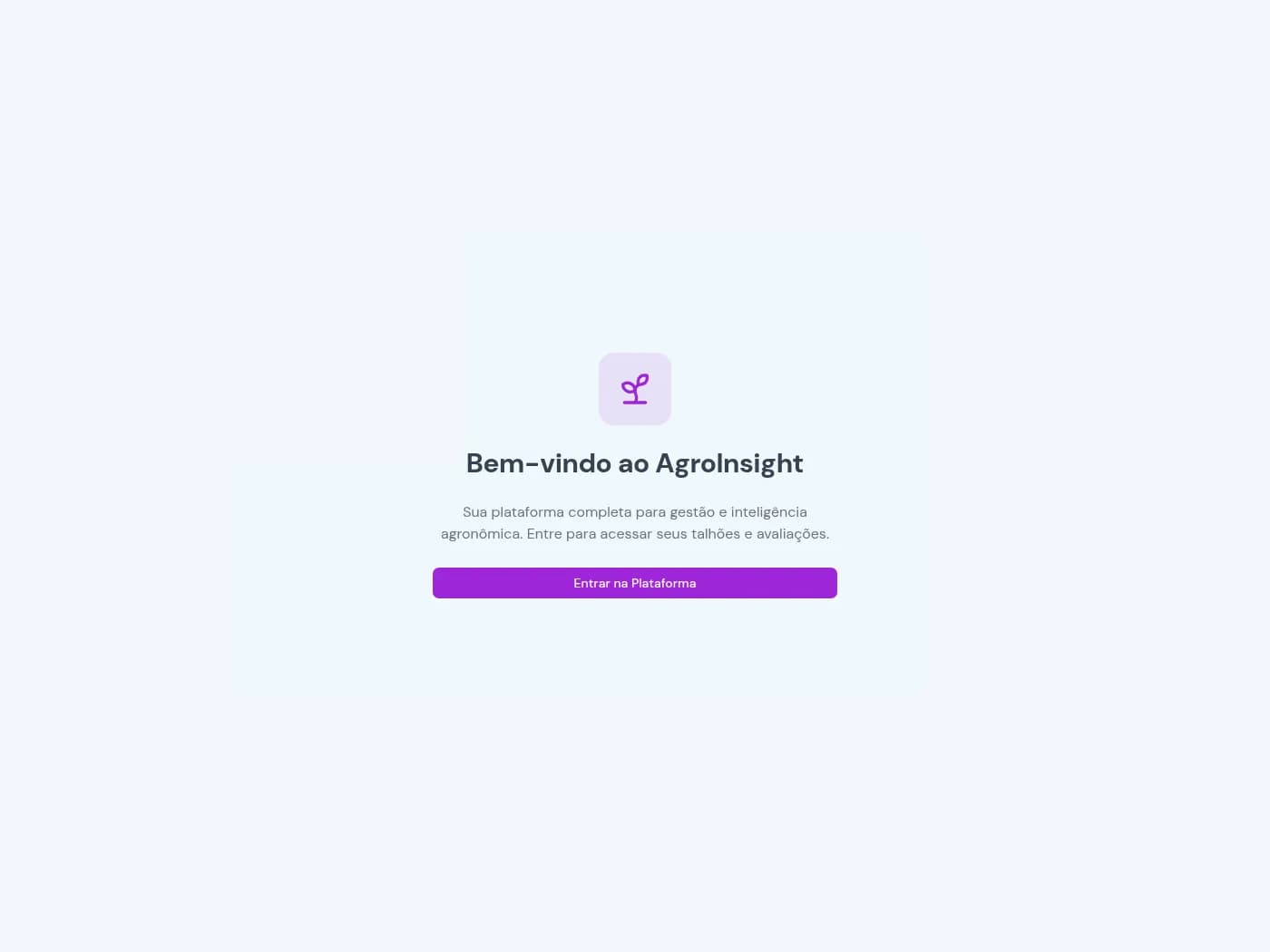 AgroInsight Platform