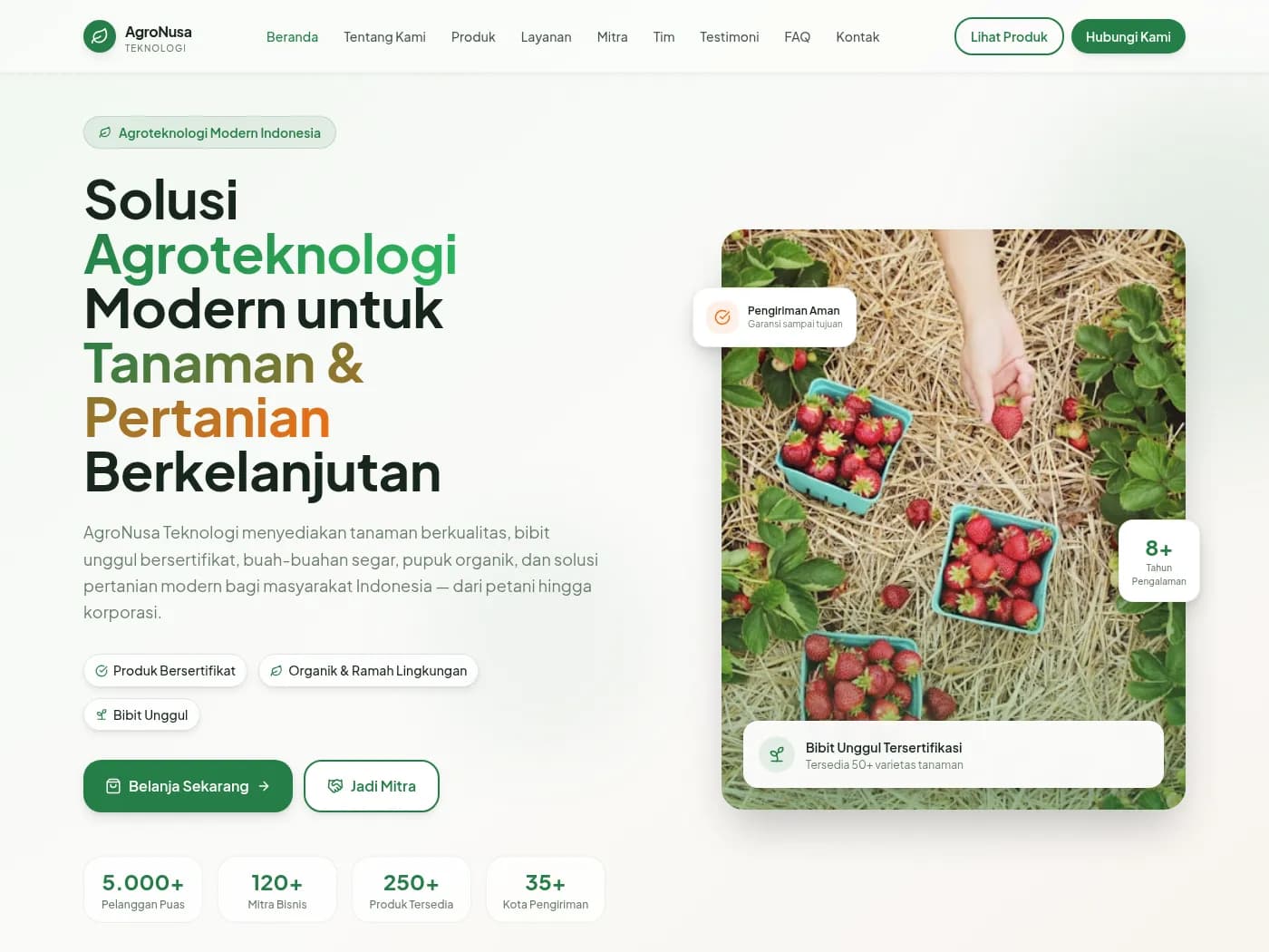AgroNusa Tech Company Site