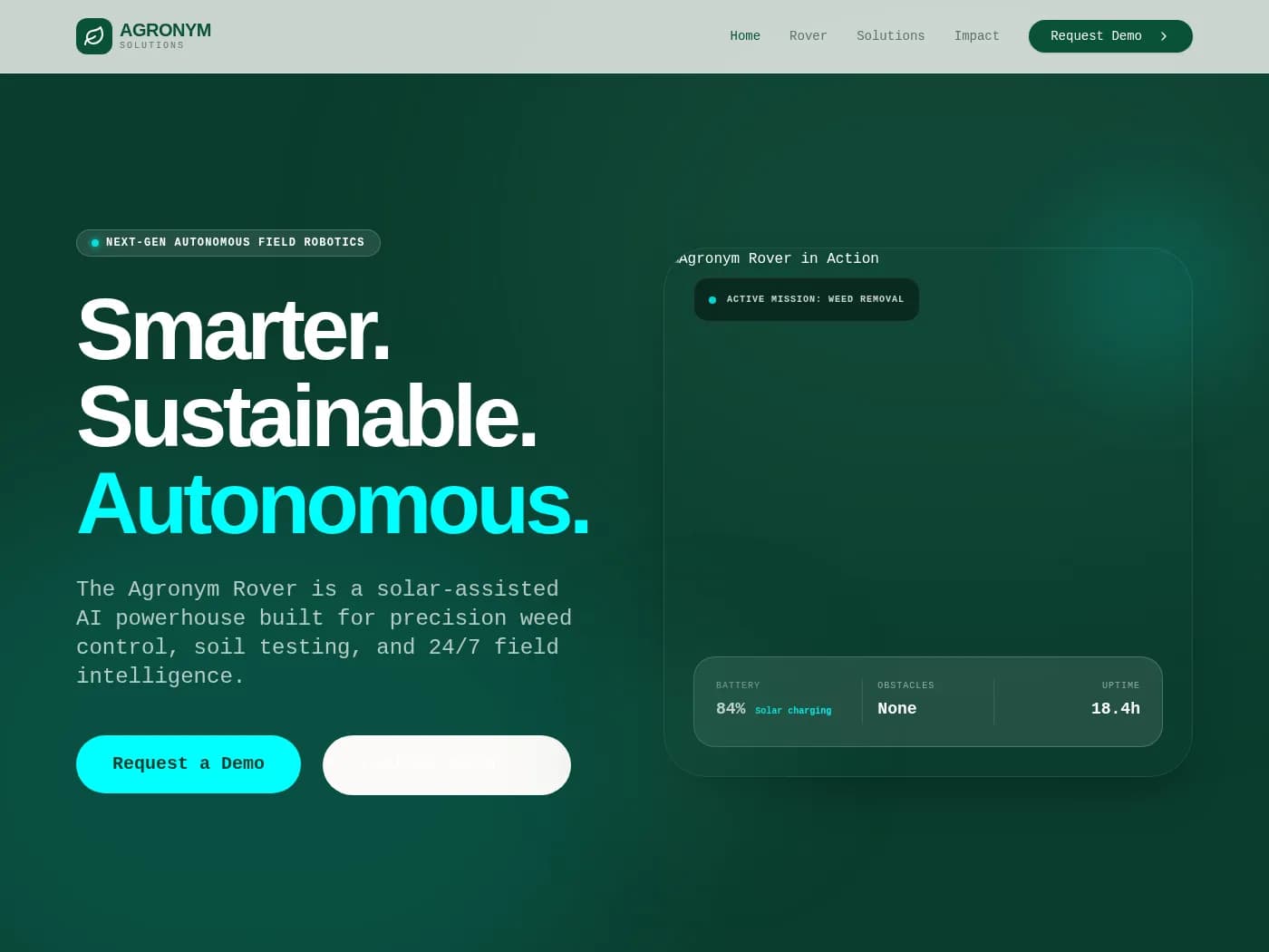 Agronym Rover Website