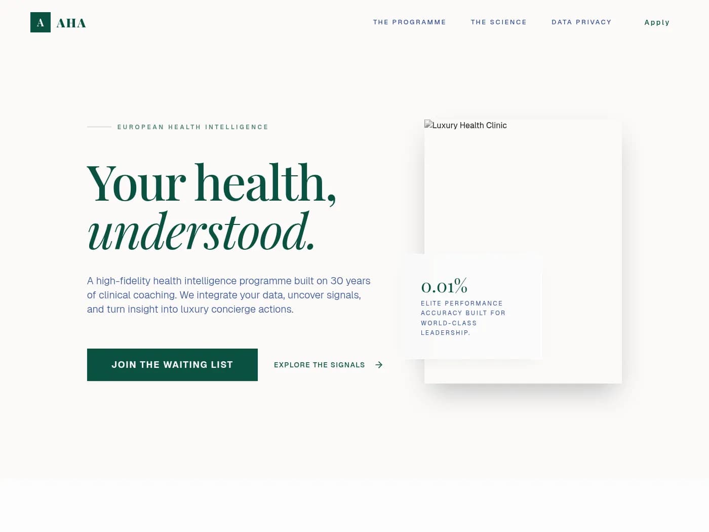 AHA Web Portal