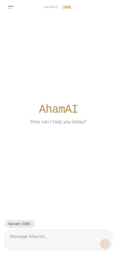 AhamAI Chat Minimalist