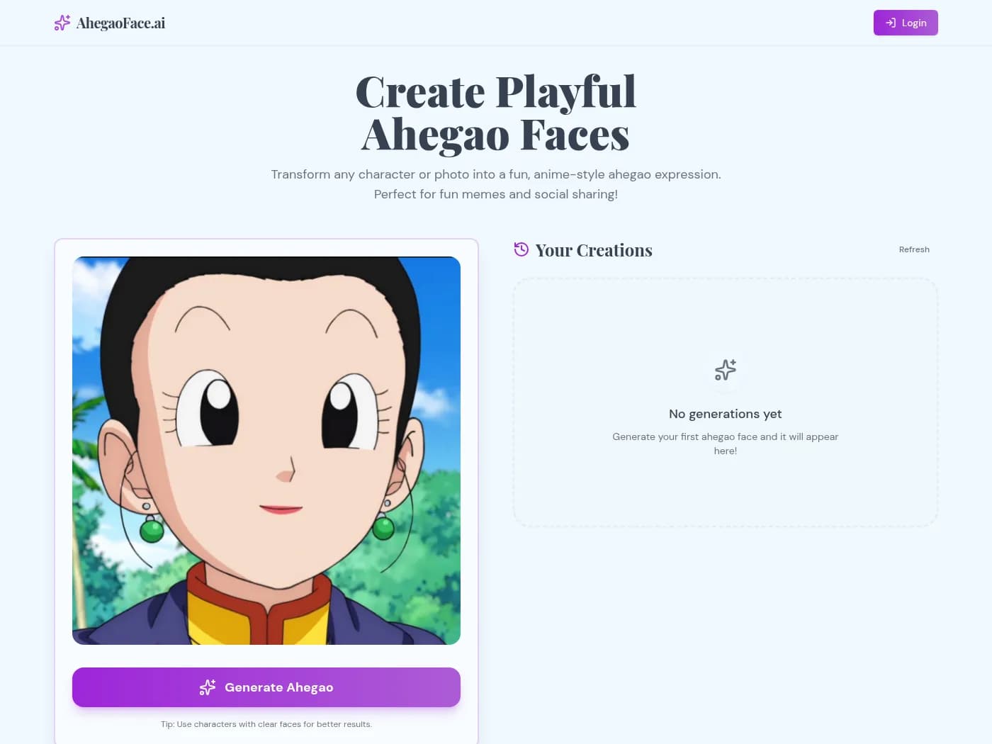 Ahegao Face Generator