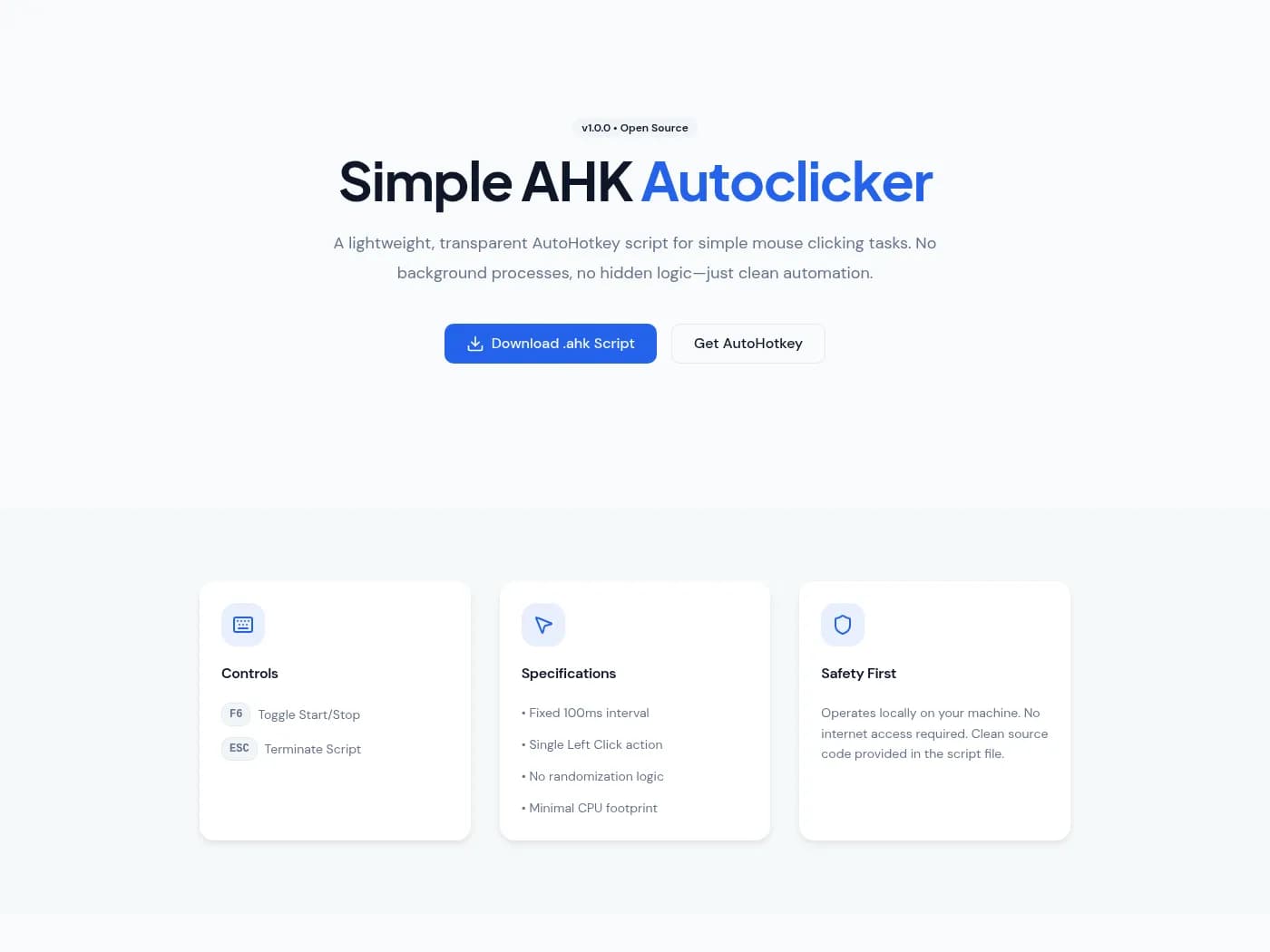 Simple AHK Autoclicker