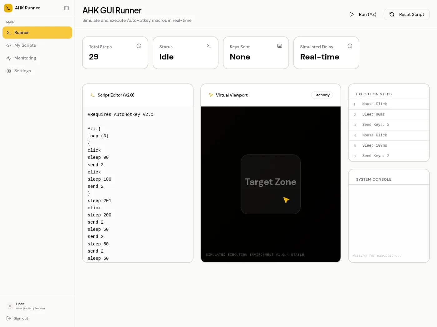 AutoHotkey GUI Runner
