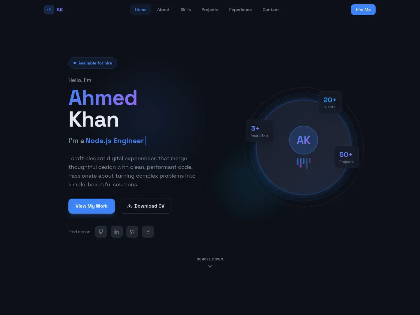 Ahmed Khan Portfolio