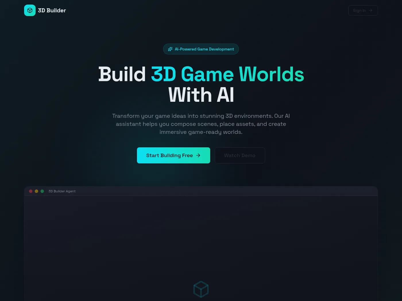 3D Game Builder Agent