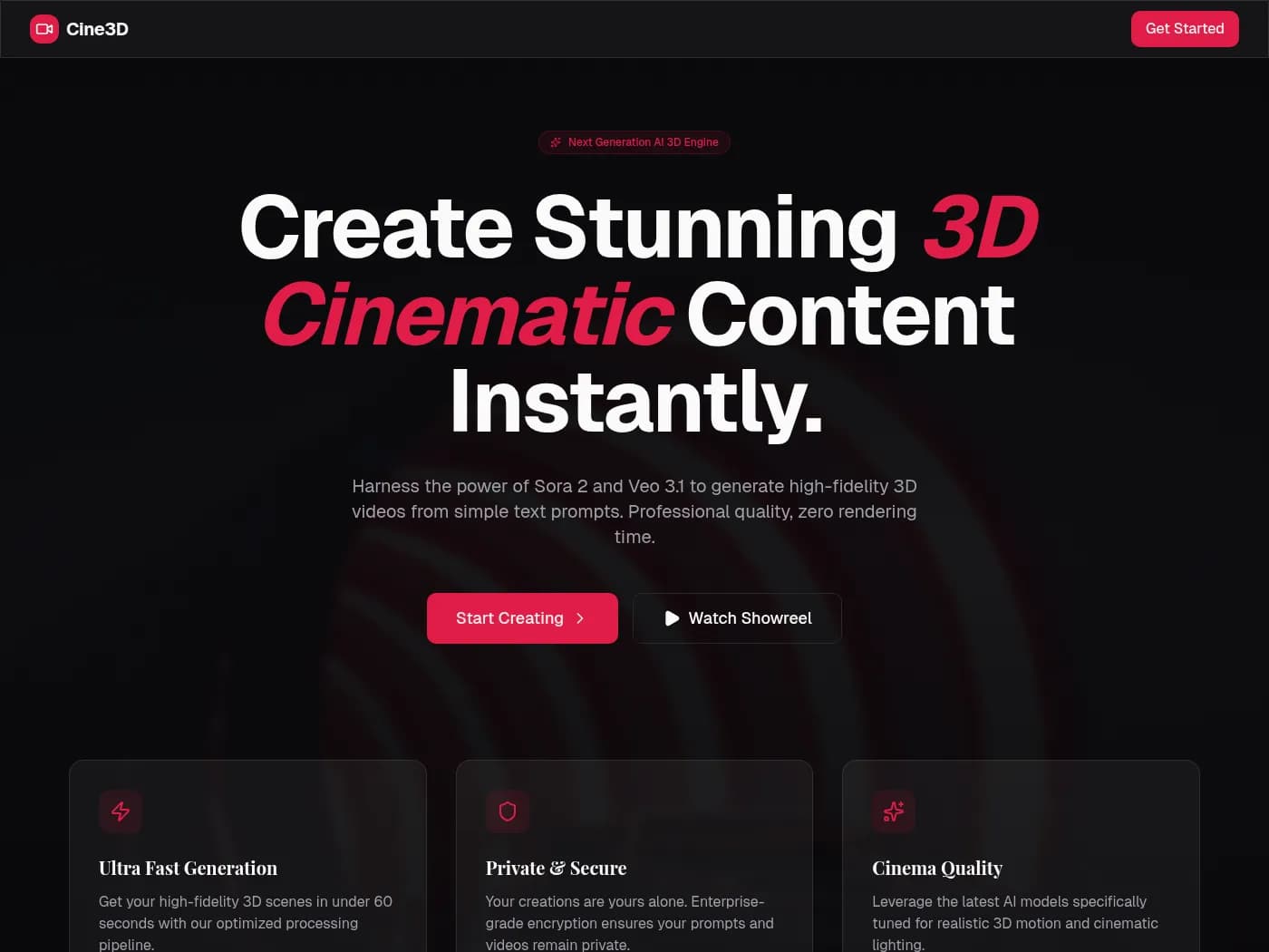 AI 3D Video Generator