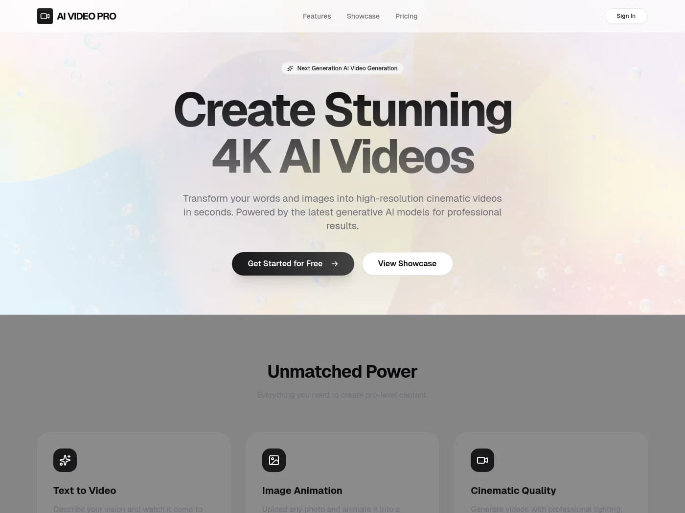 Free AI 4K Video Maker