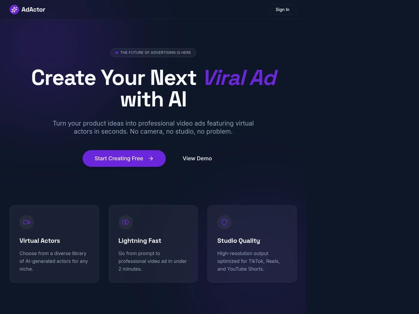AdActor AI Studio