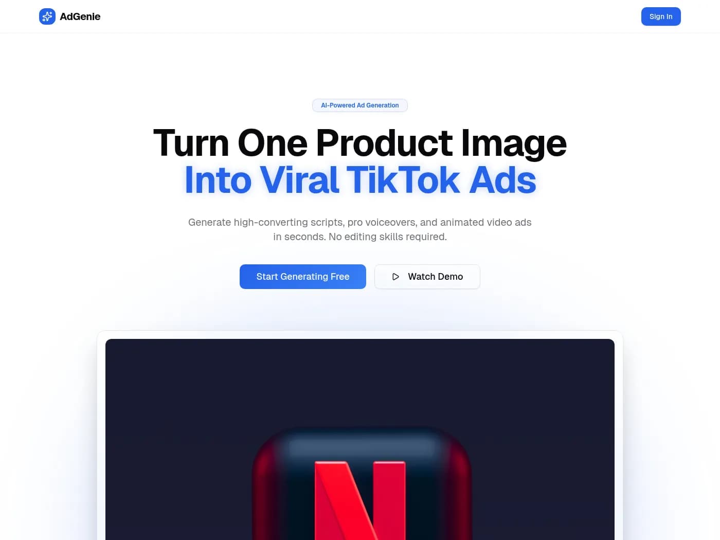 Prompt Ad Genie