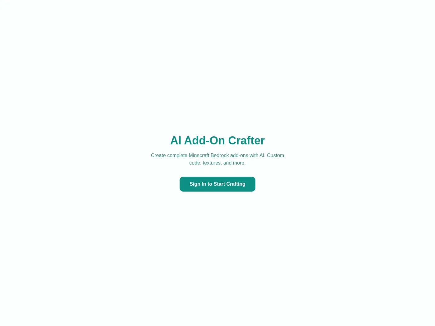 AI Add-On Crafter