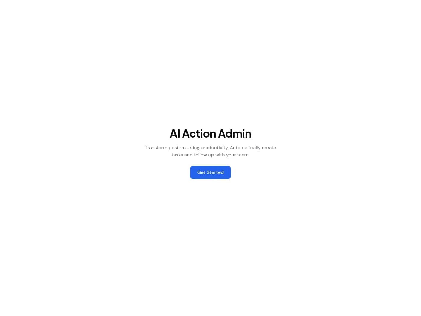 AI Action Admin