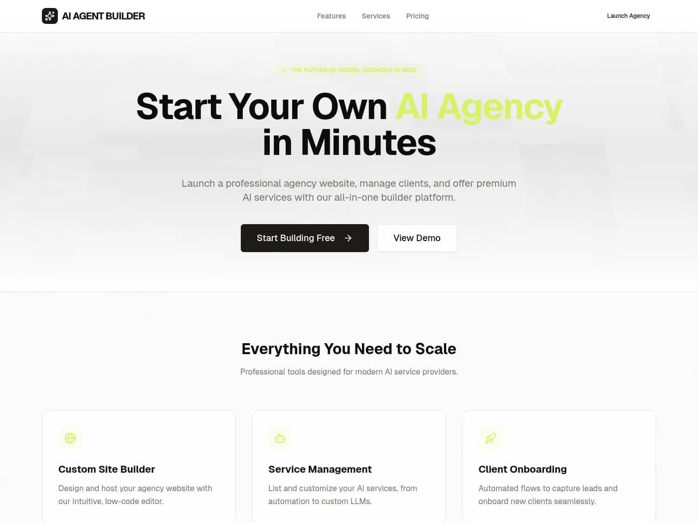 AI Agency Builder