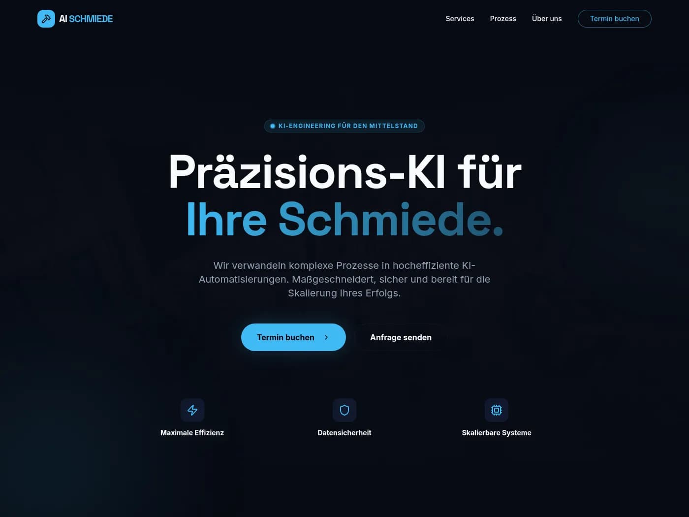 AI Automatisierung Landing