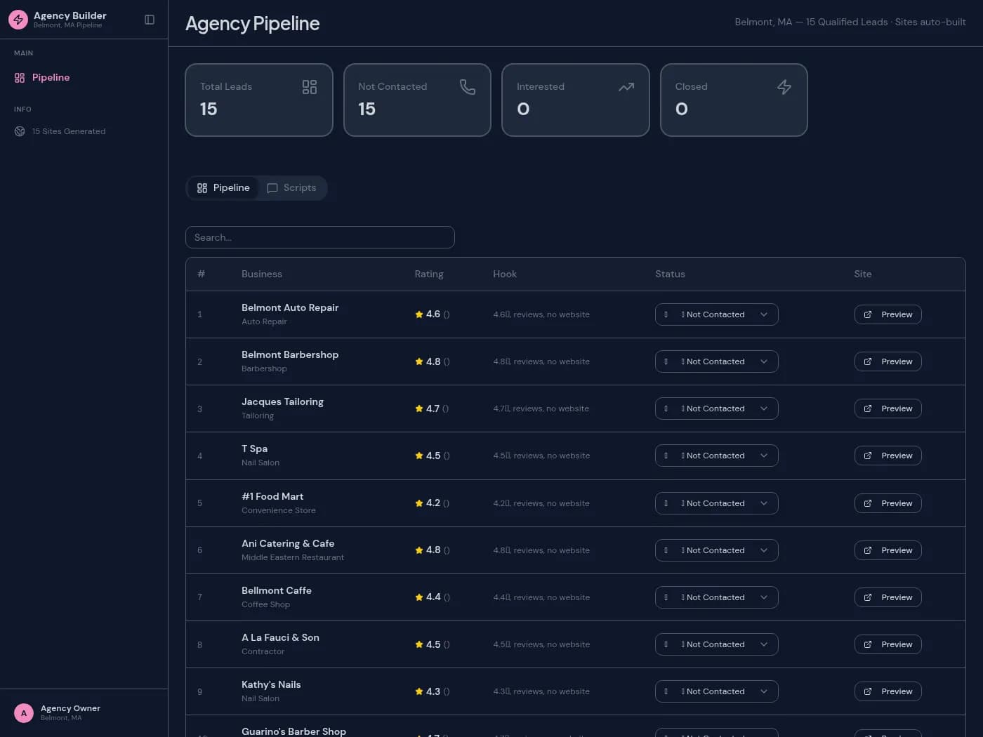 Autonomous Agency Builder