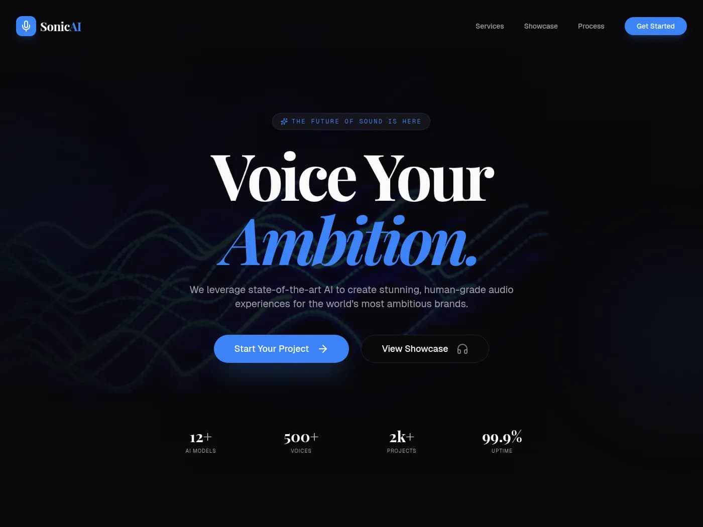 AI Audio Agency Site