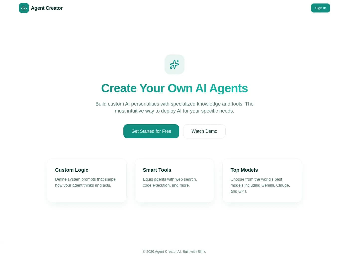 Agent Creator App