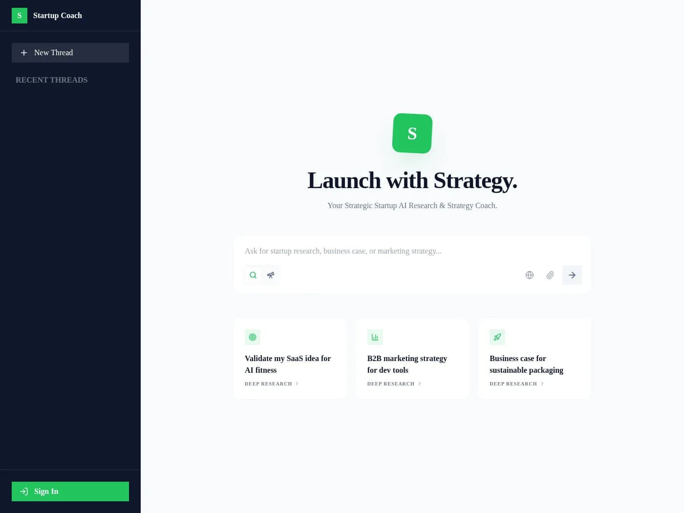 Startup AI Coach