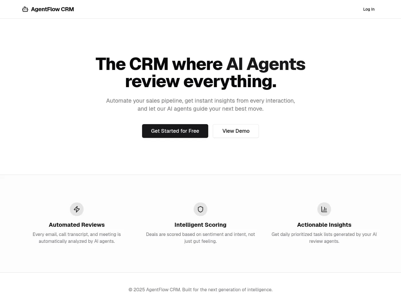 AgentFlow CRM