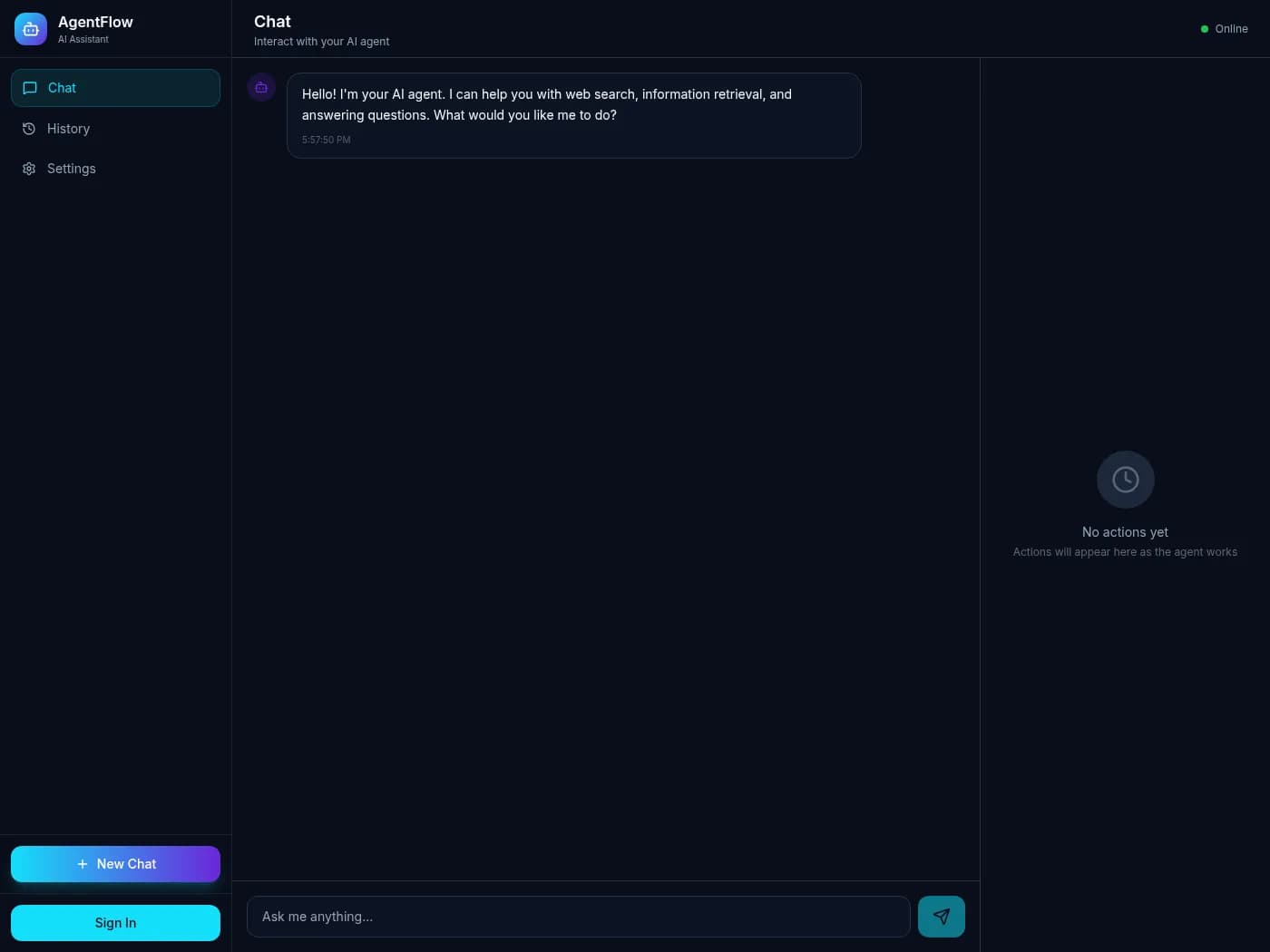 AgentFlow Dashboard