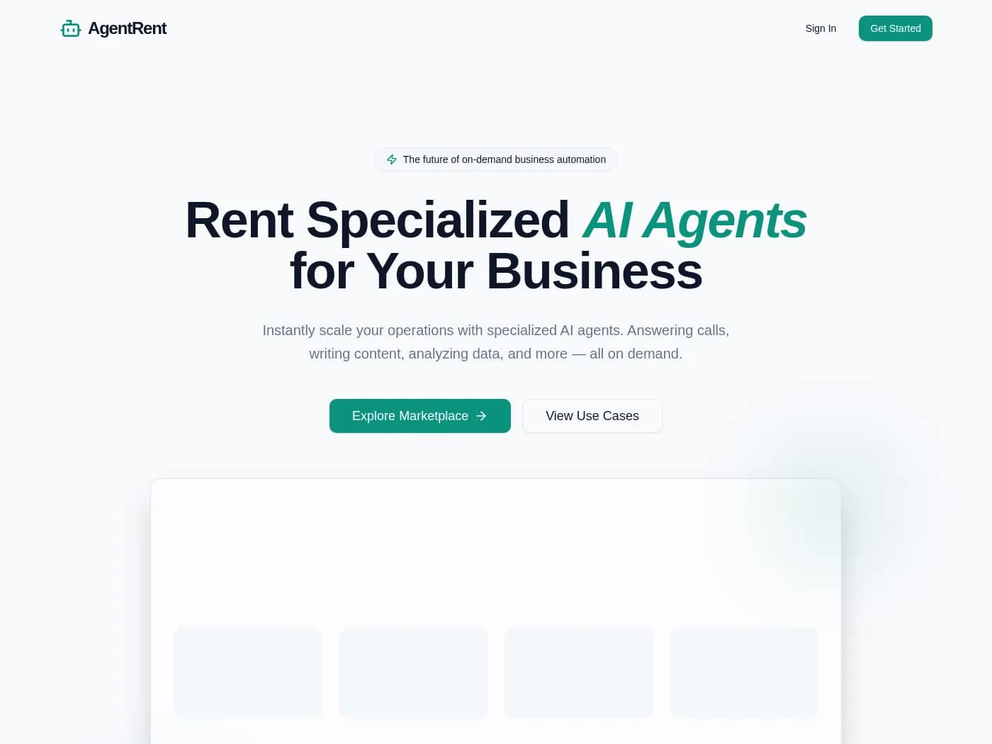 AgentRent AI Hub