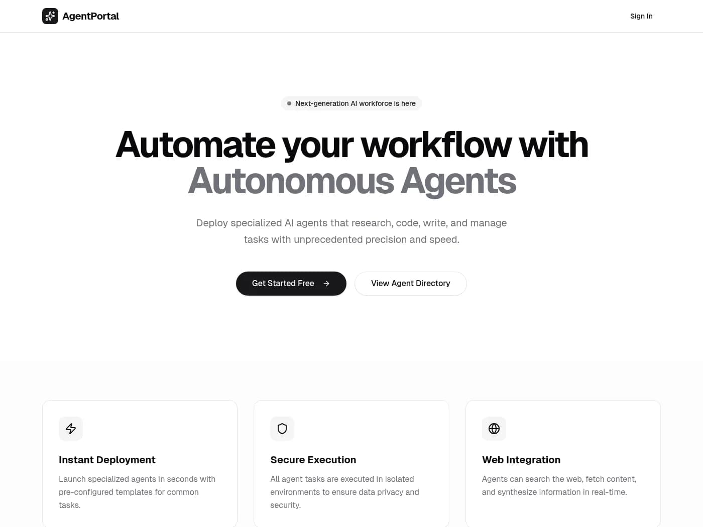 AI Agent Portal
