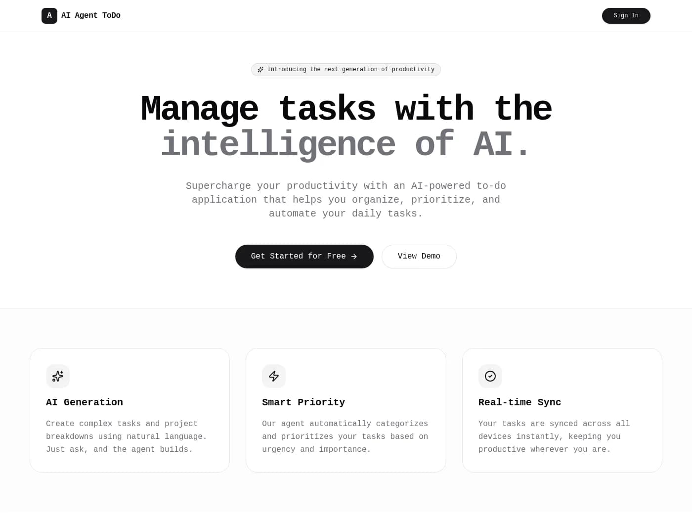 AI Agent To-Do App