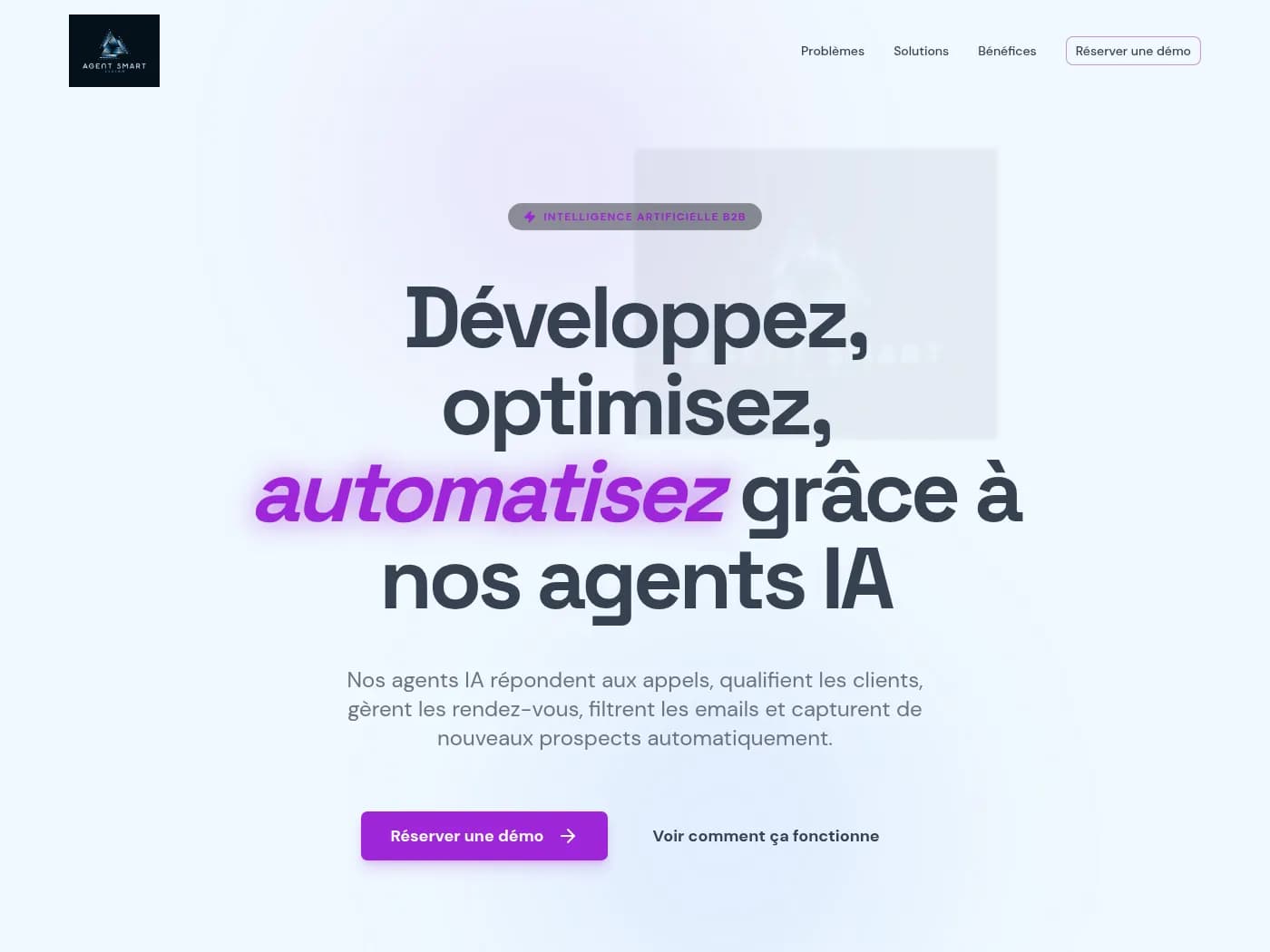 IA Agents Landing Page