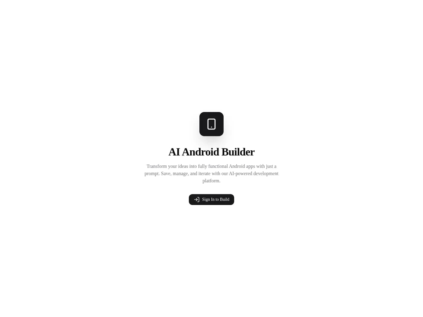 AI Android App Builder