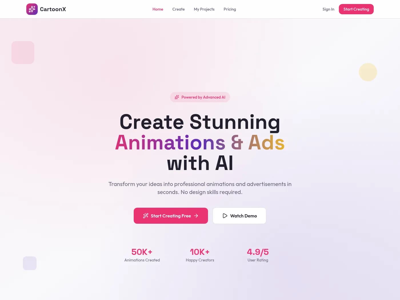 CartoonX AI Animator