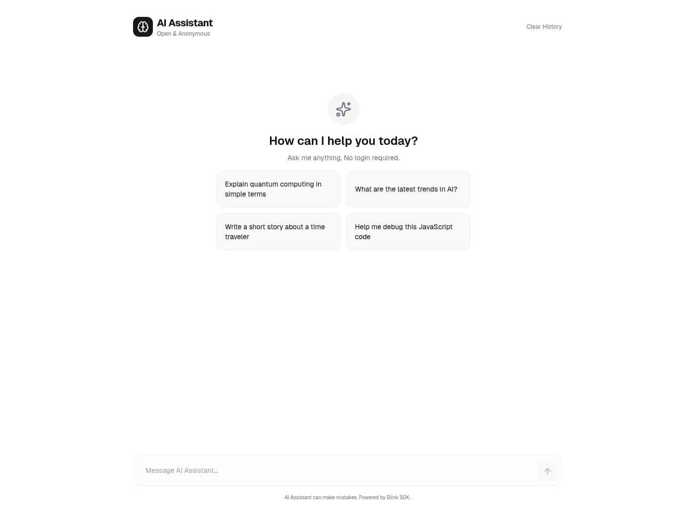AI Answer Web App