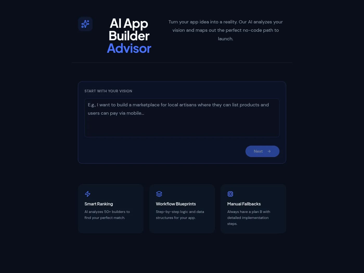 AI App Builder Advisor