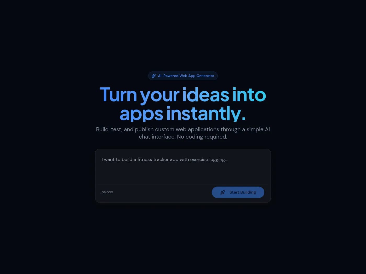 AI Web App Generator