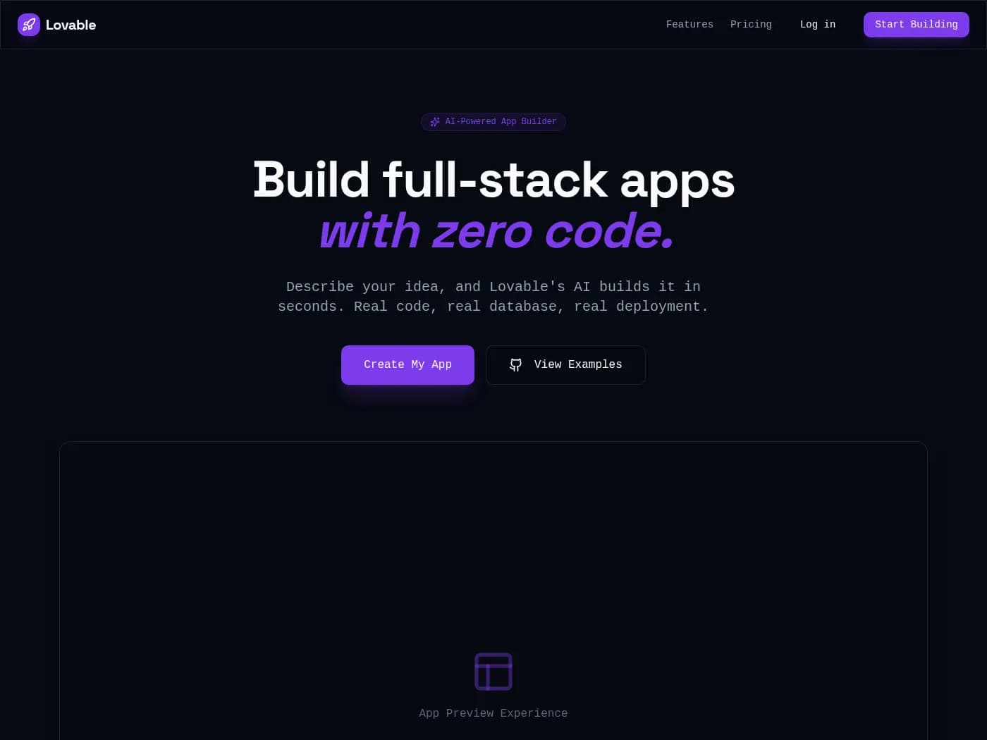 Lovable AI App Builder