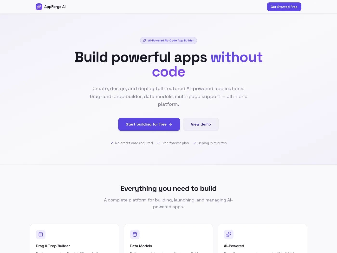 No-Code AI App Maker