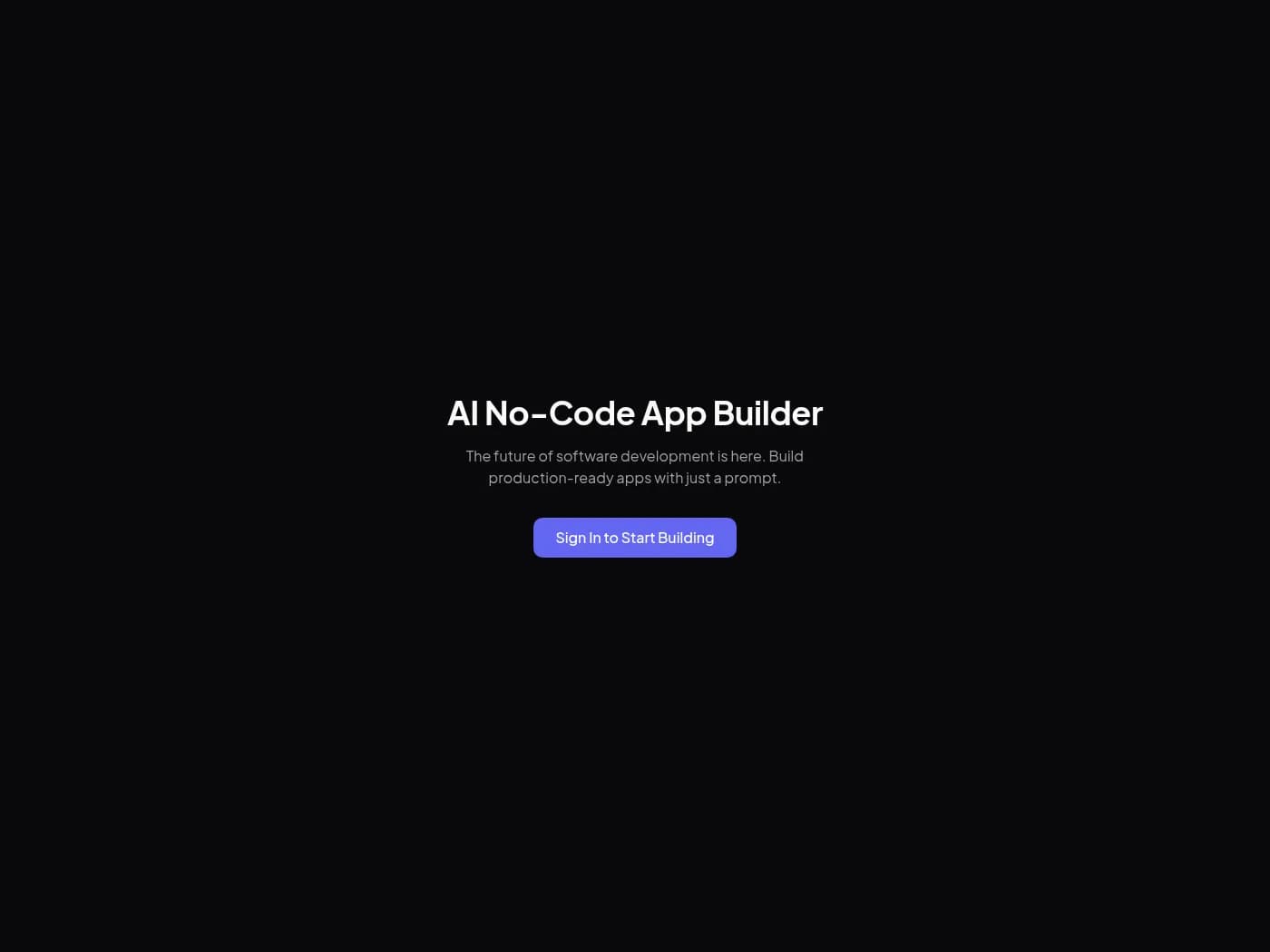 AI No-Code App Builder