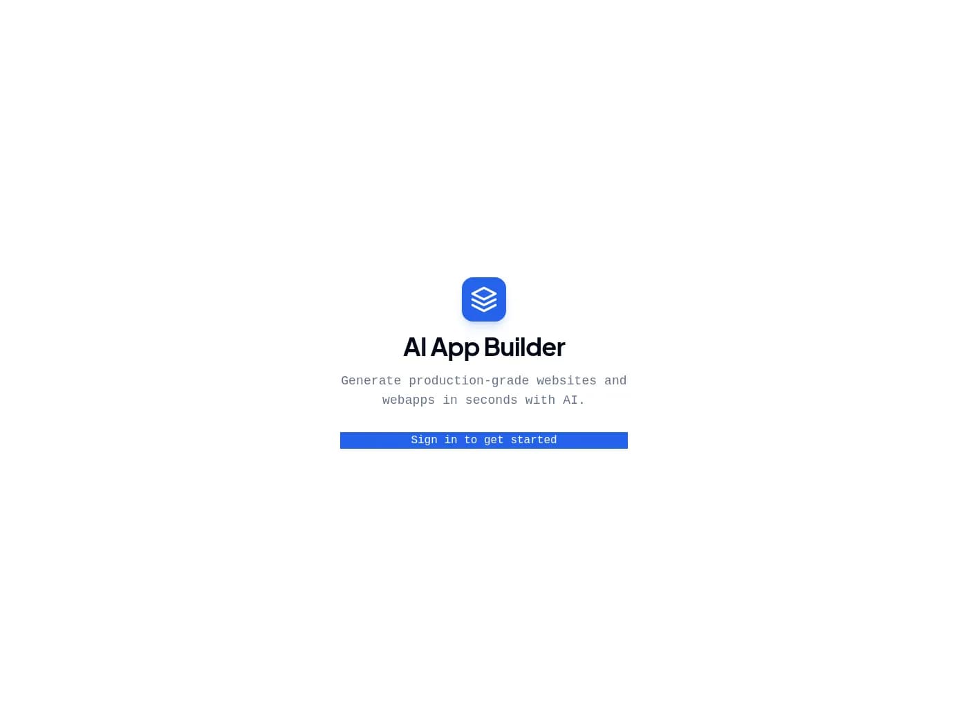 AI Web & App Builder