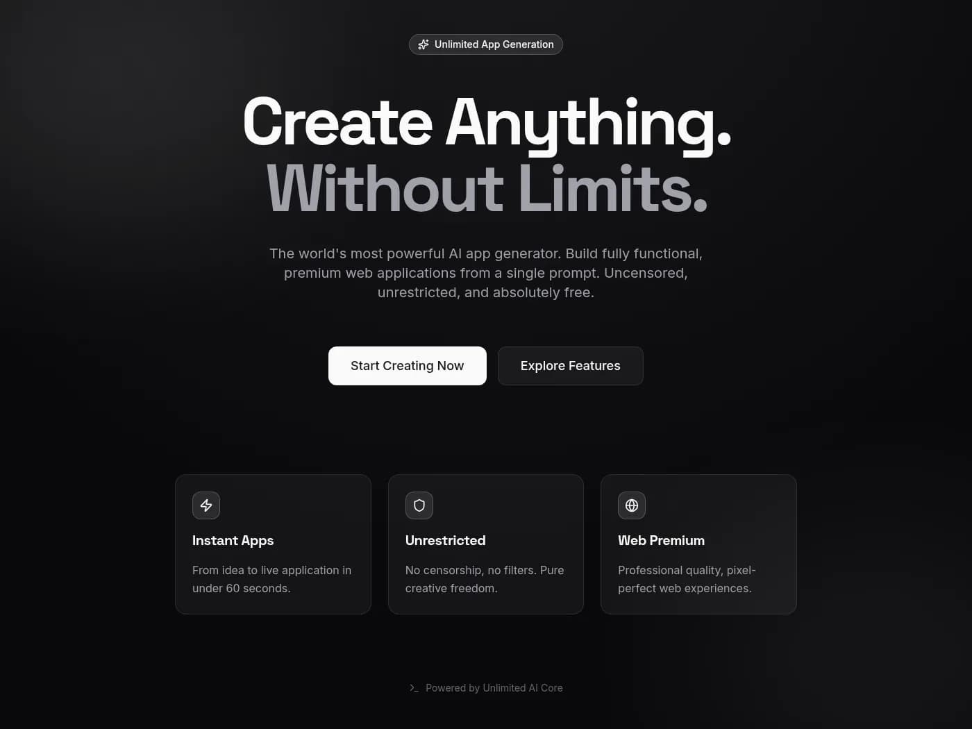 Unlimited App Creator AI