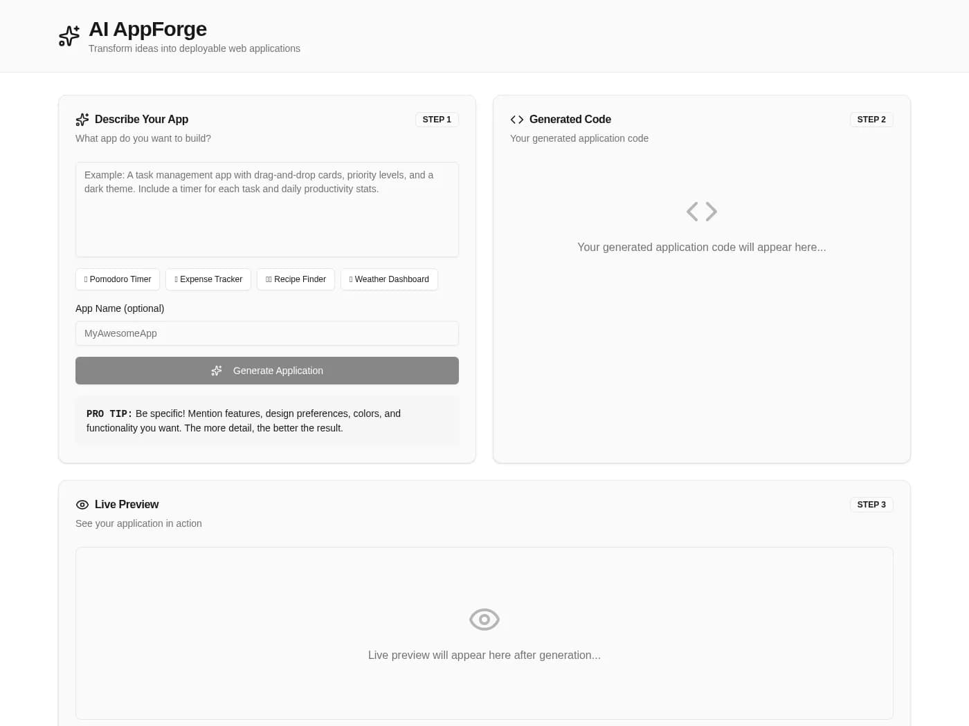 AI AppForge