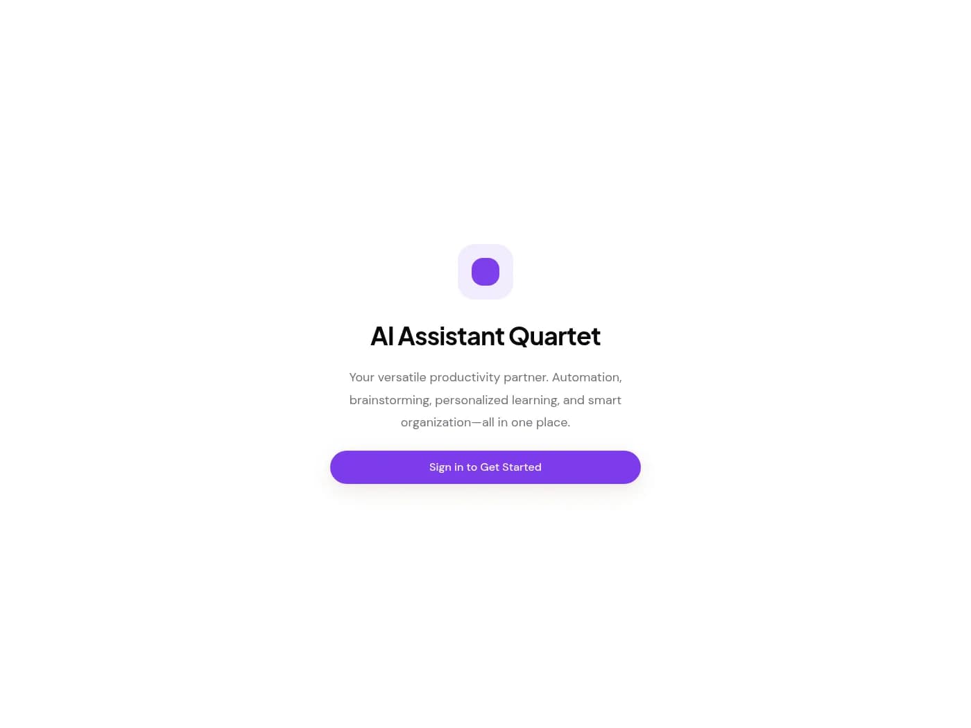 AI Assistant Quartet