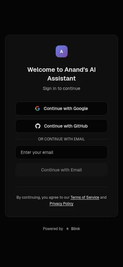 Anand's AI Assistant
