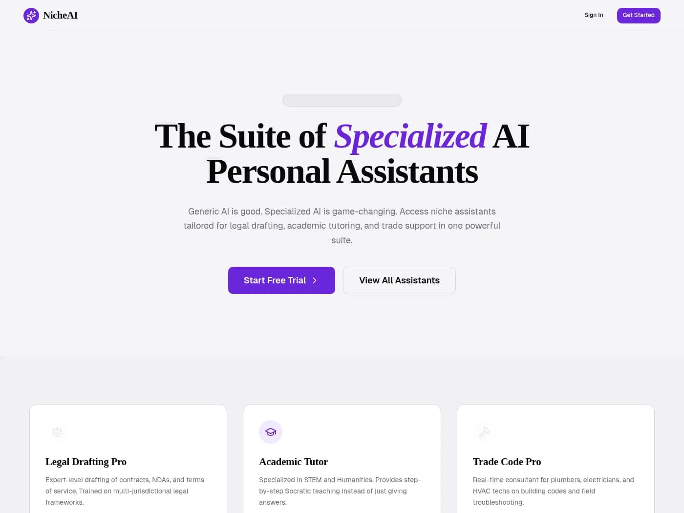Niche AI Assistant Suite
