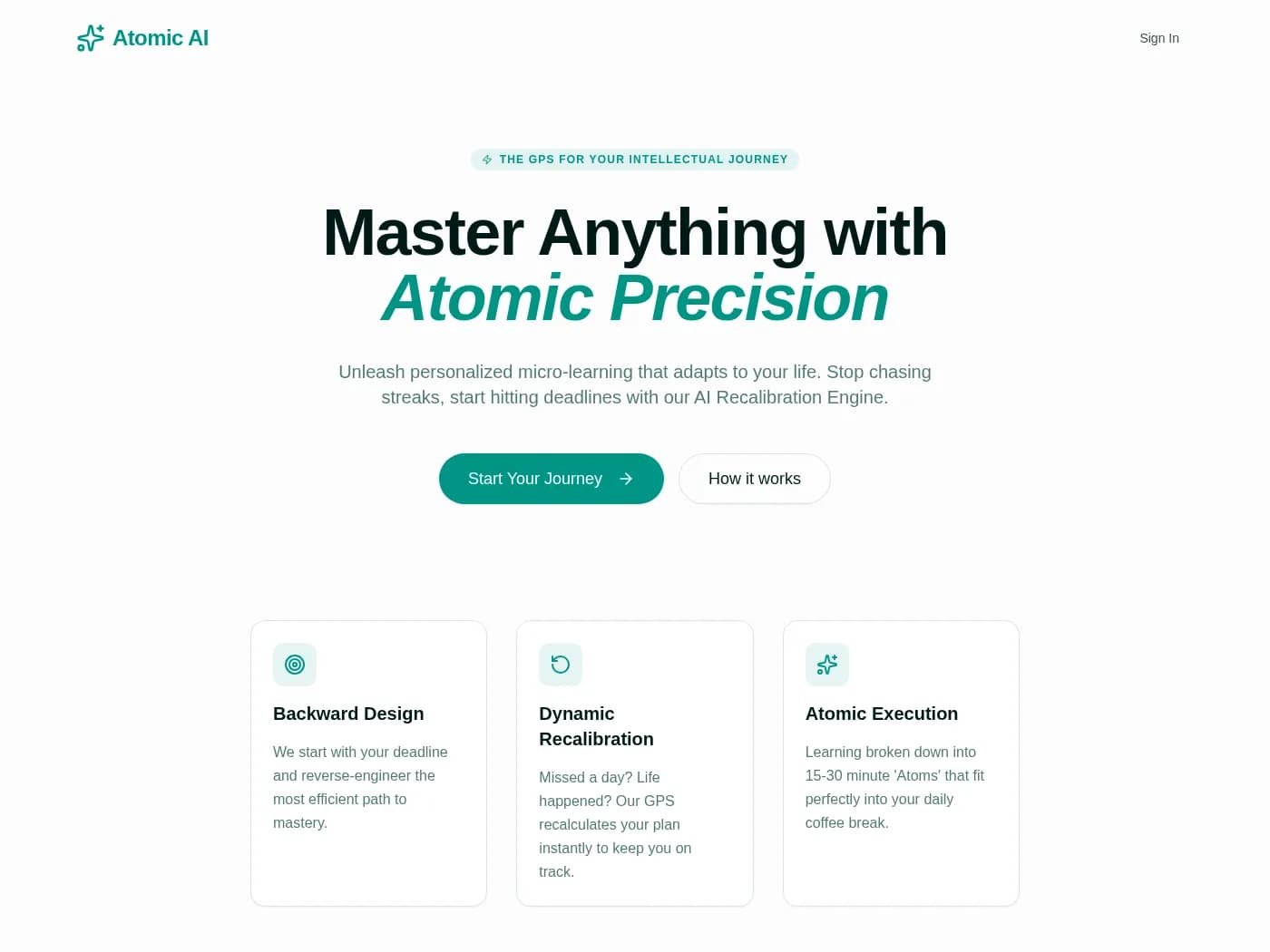 Atomic AI Learning