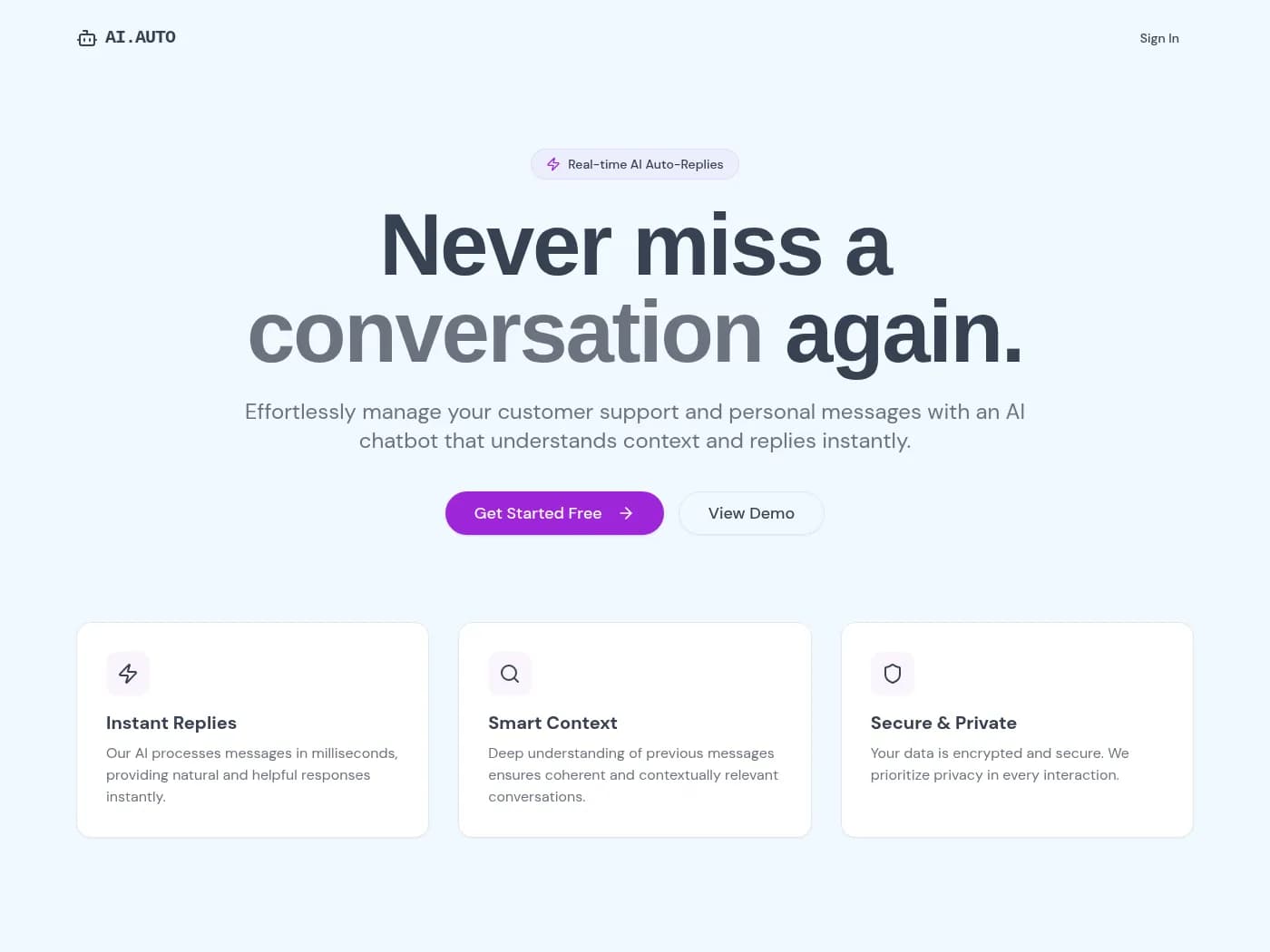 AI Auto Reply Chatbot