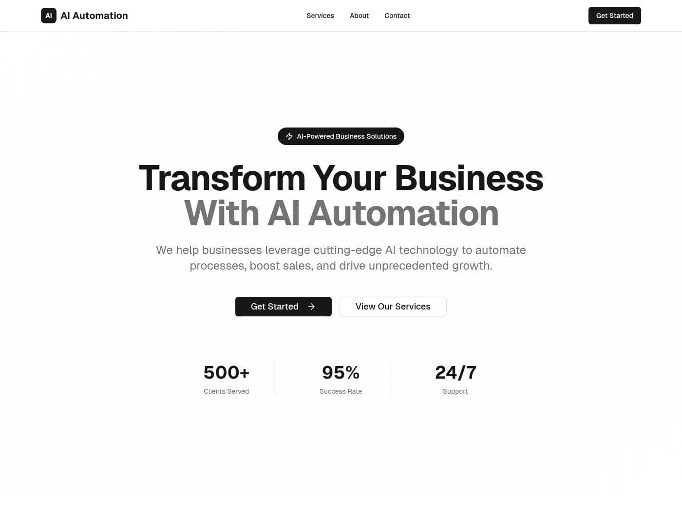 AI Automation Services Site