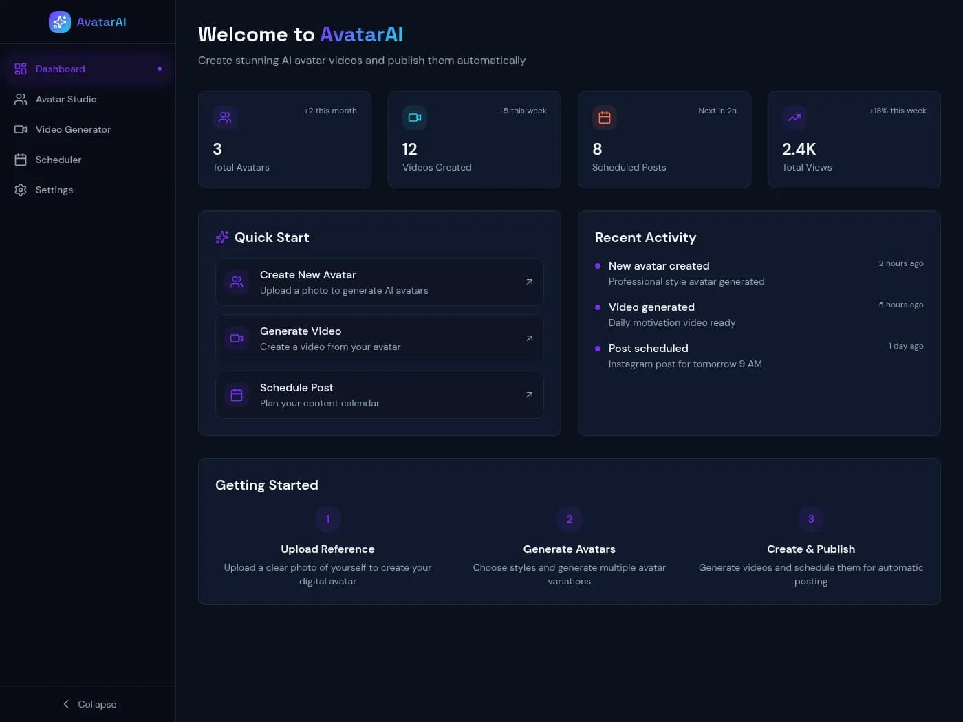 AI Avatar Content Studio