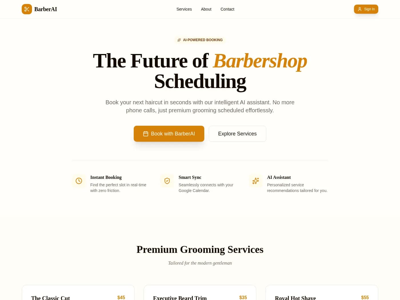 BarberAI Scheduler