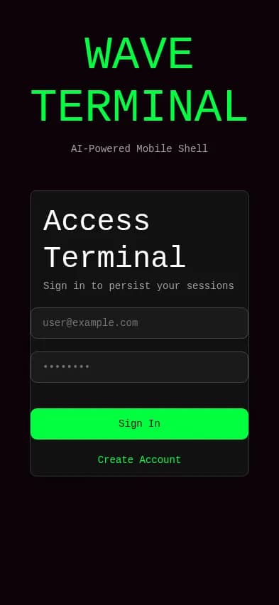 AI Bash Terminal Mobile